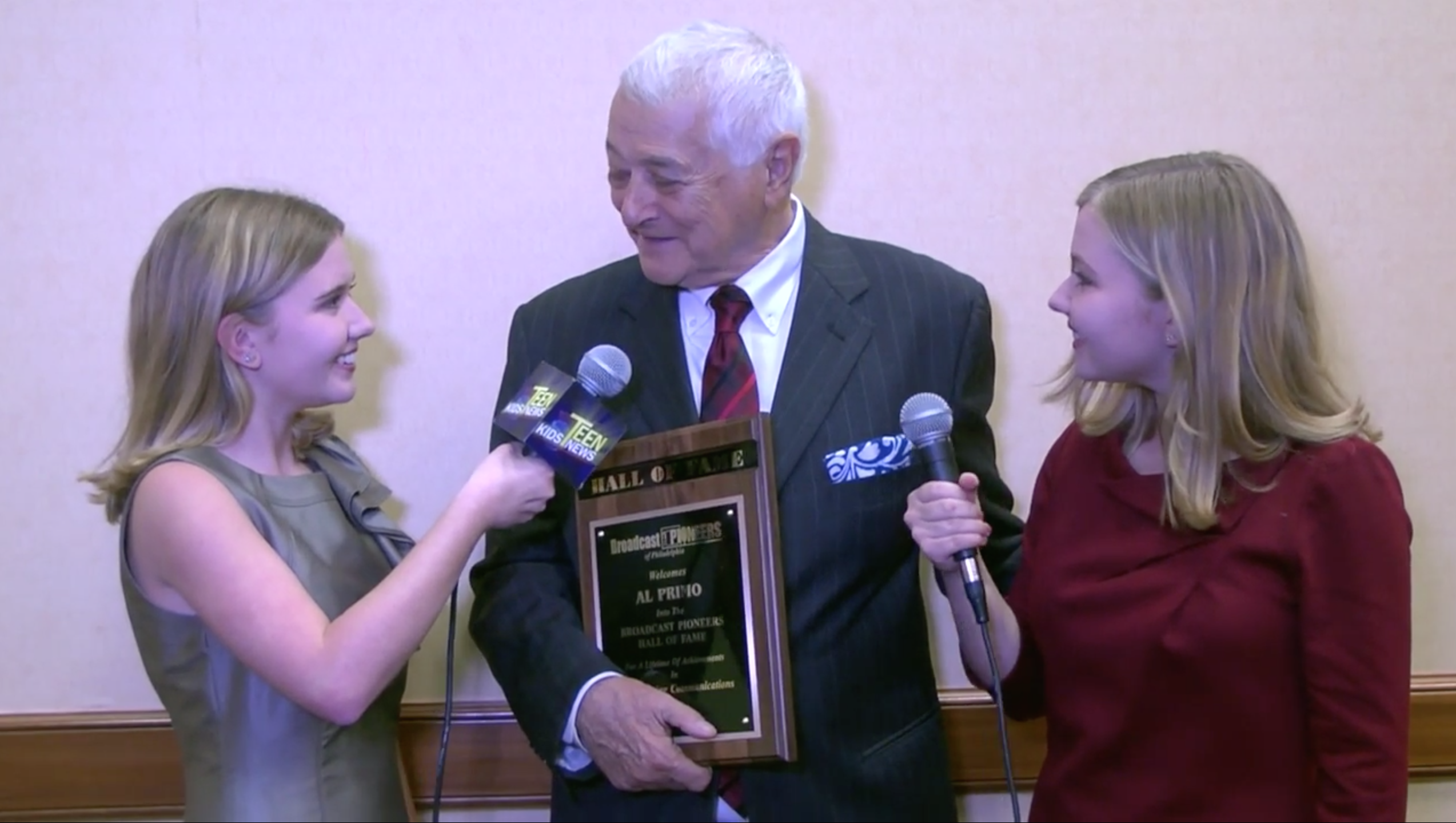 Al Primo on His Broadcast Pioneers of Philadelphia Hall of Fame ...